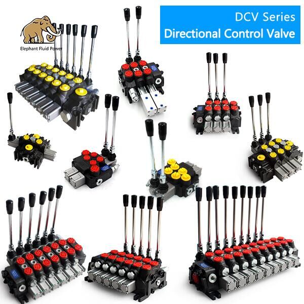 DCV 40 Hydraulic Directional Valve Control 2 Spool Manual Pneumatic