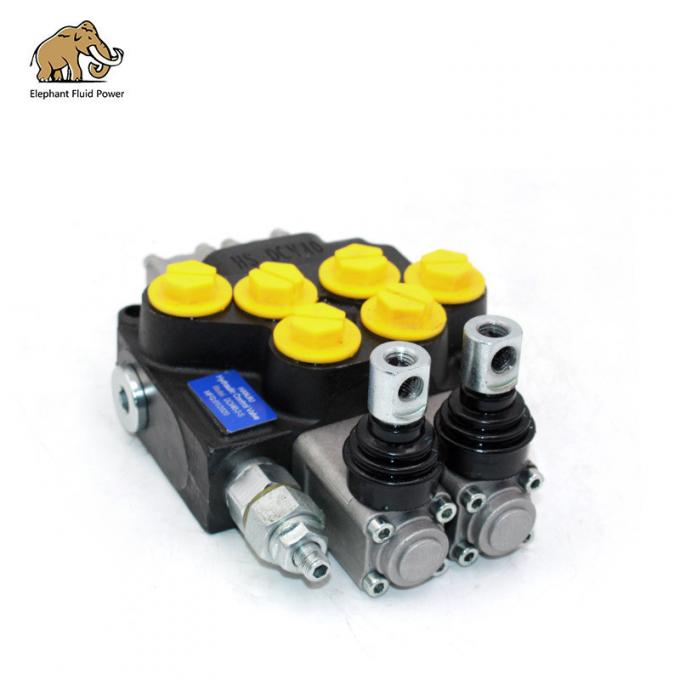DCV 40 Hydraulic Directional Valve Control 2 Spool Manual Pneumatic